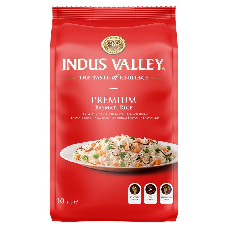 Indus Valley Premium Basmati Rice 10kg - Morrisons Online Groceries ...