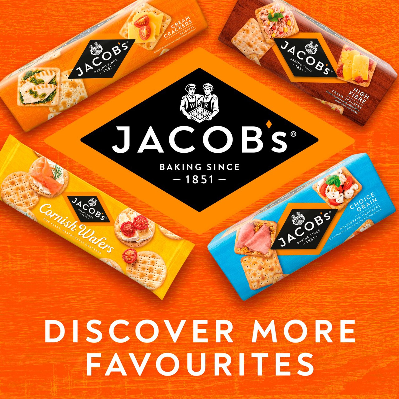 Jacob's Biscuits For Cheese 8 Variety Assortment - Morrisons Online ...