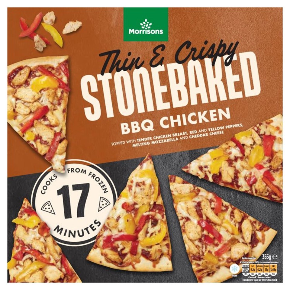 Morrisons Stonebaked BBQ Chicken Pizza - Morrisons Online Groceries ...