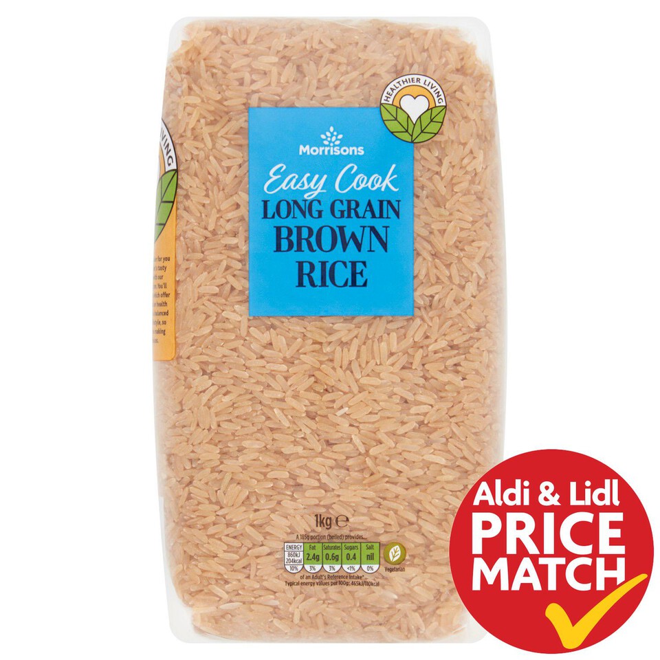 Morrisons Easy Cook Brown Long Grain Rice - Morrisons Online Groceries ...