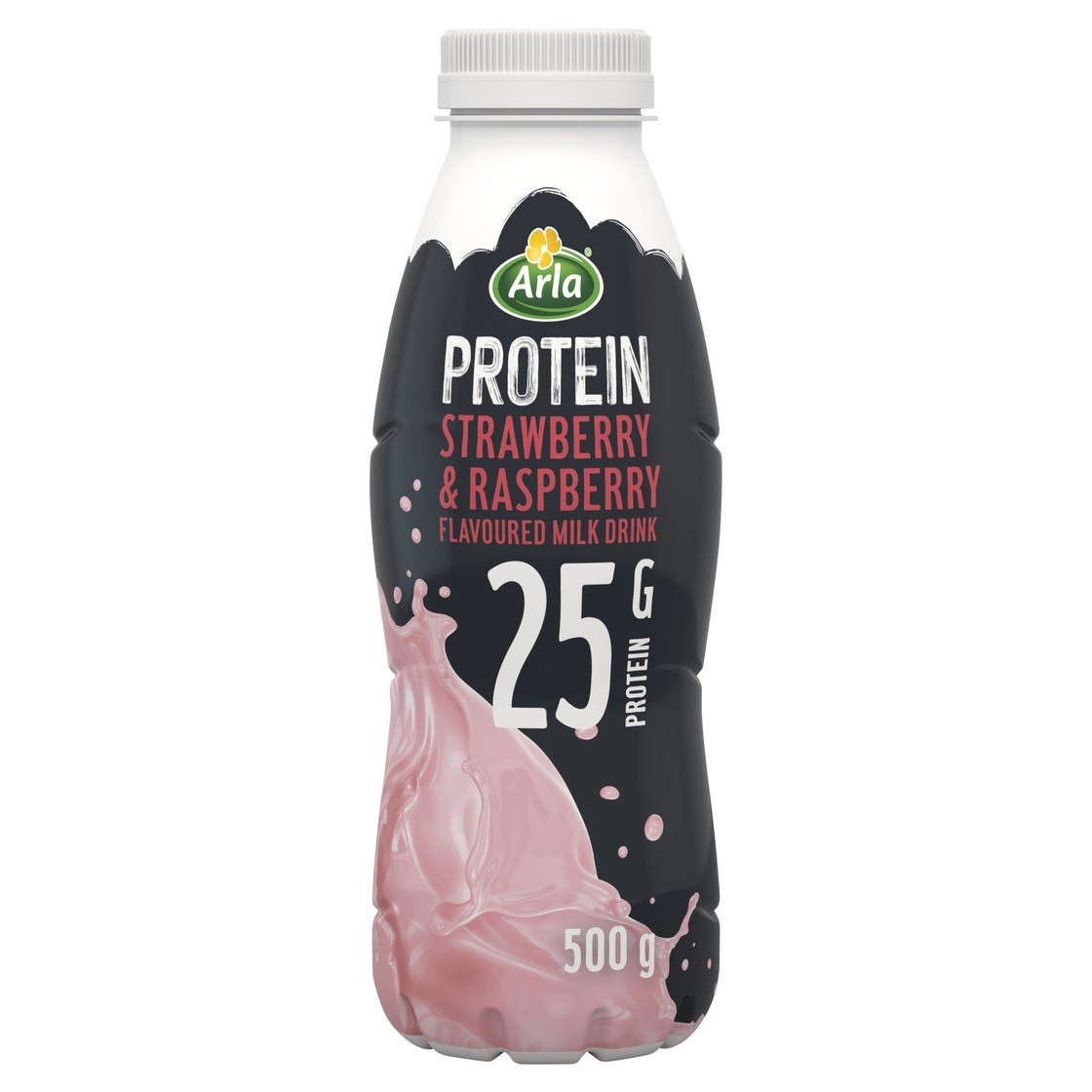 Arla Protein Strawberry and Raspberry Flavoured Milk Shake 482ml ...