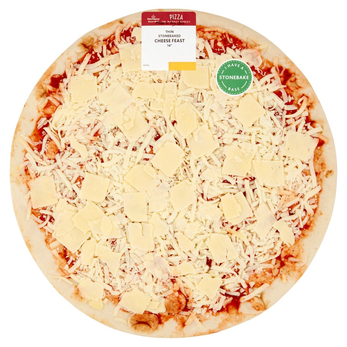 Market Street Extra Cheesy Thin Stonebaked 14" Pizza - Morrisons Online ...