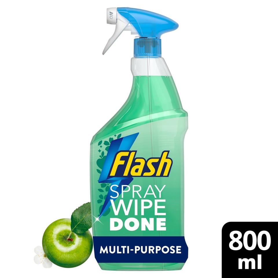 Flash Anti Bacterial Cleaning Spray Wipe & Done Apple Blossom ...