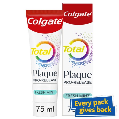 Colgate Total Plaque Pro Release Fresh Mint Toothpaste - Morrisons ...