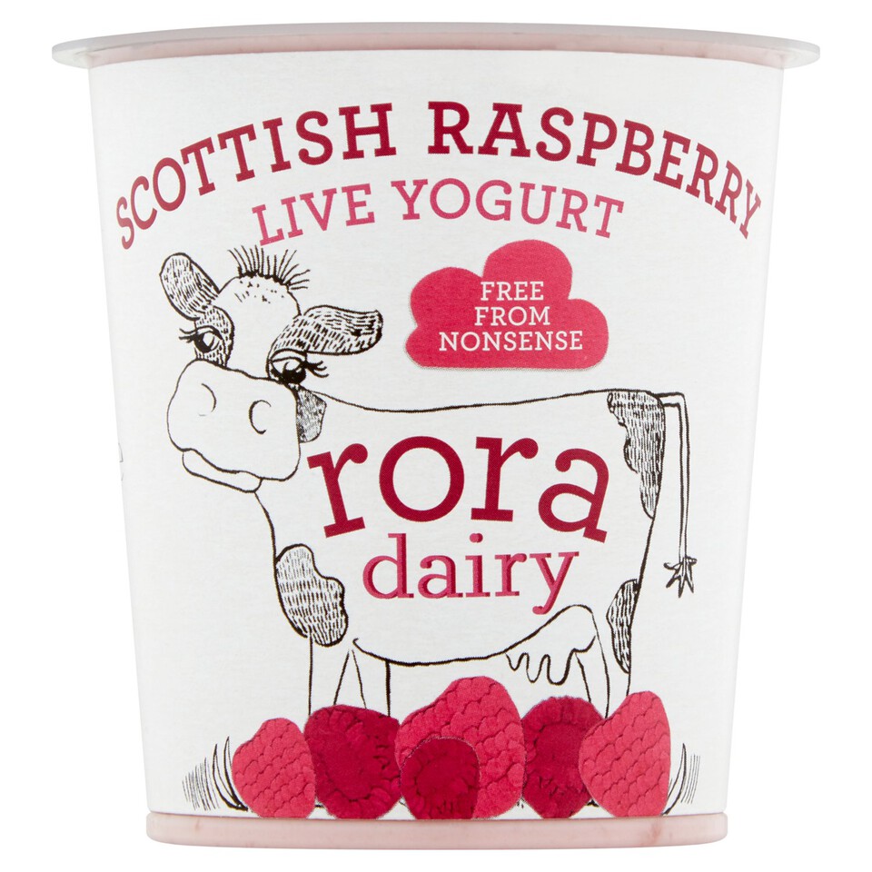 Rora Dairy Scottish Raspberry Yogurt - Morrisons Online Groceries & Offers
