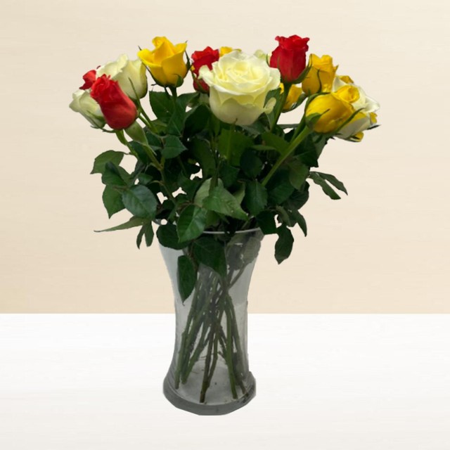 Morrisons Bright Roses Flower Bouquet - Morrisons Online Groceries & Offers