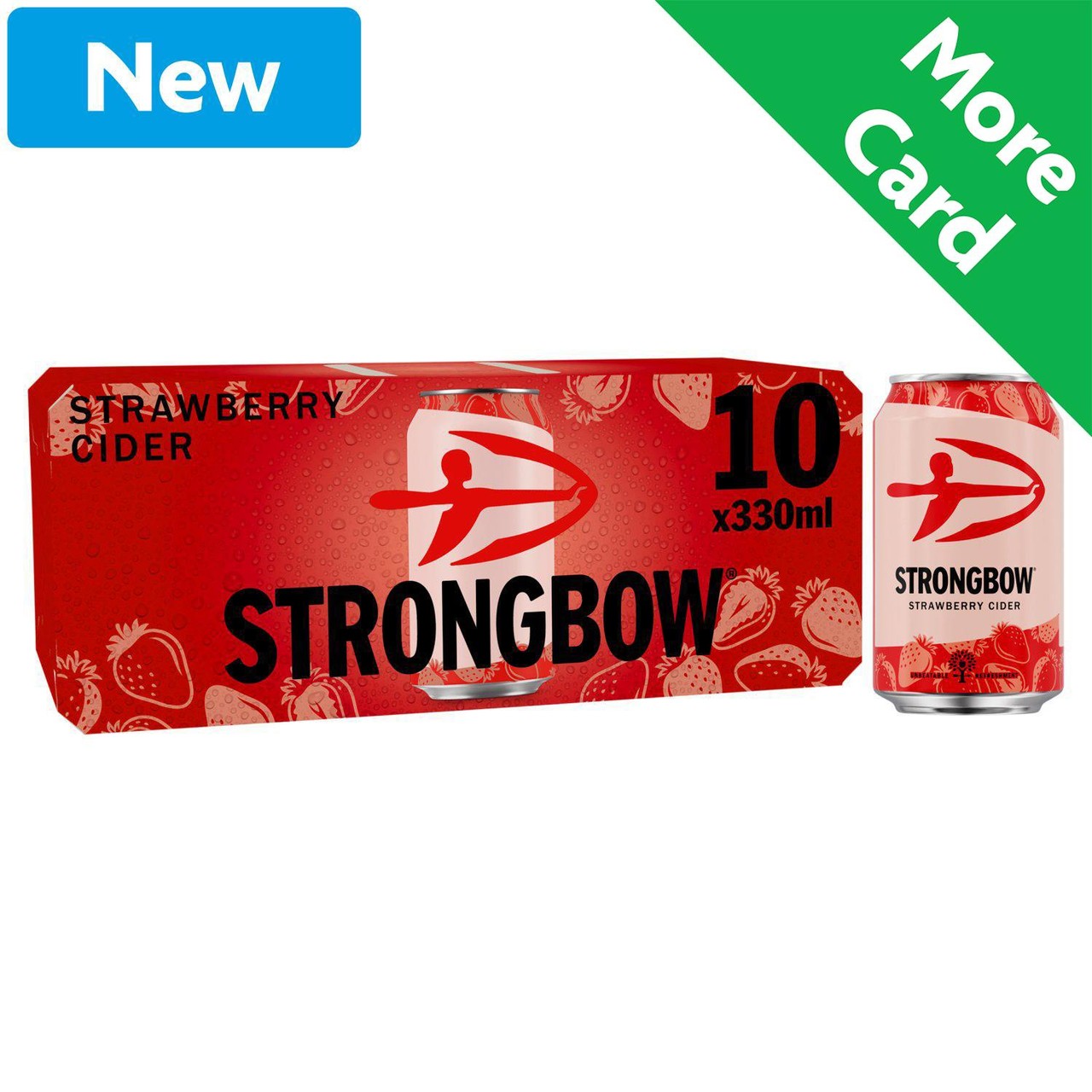Strongbow Strawberry Cider 10x330ml - Morrisons Online Groceries & Offers