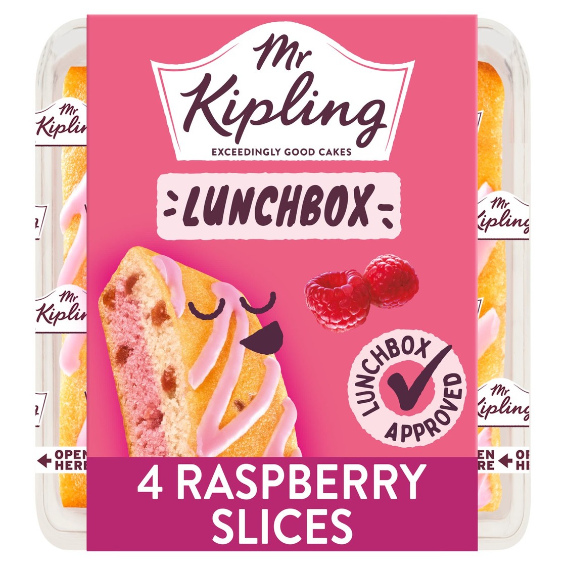 Mr Kipling Lunchbox Raspberry Cake Slices 4 Pack - Morrisons Online ...