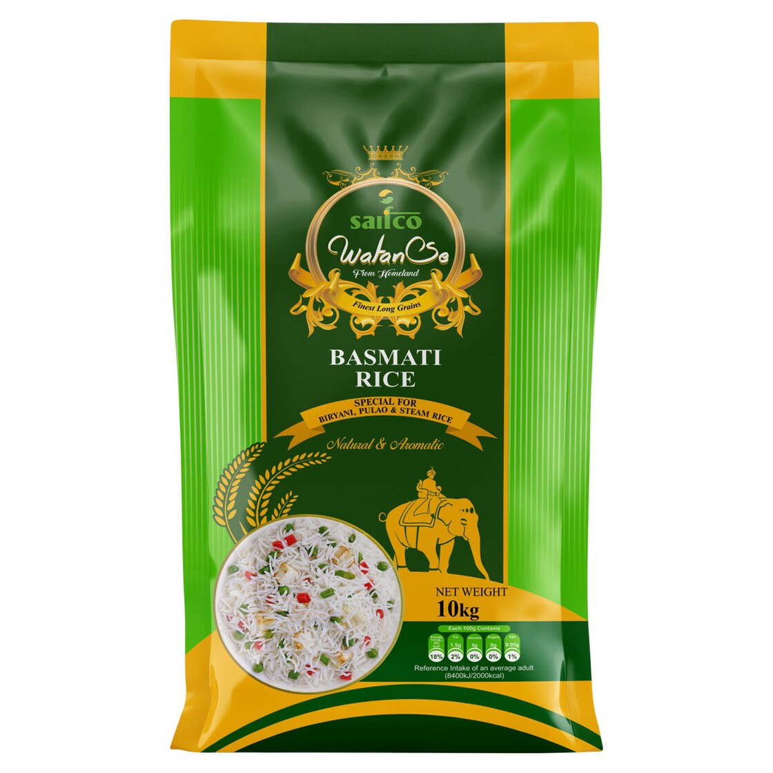 Saifco Watan Se Basmati Rice 10kg - Morrisons Online Groceries & Offers
