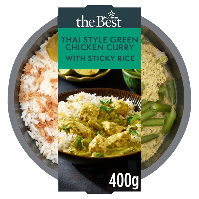 Morrisons The Best Thai Green Chicken Curry & Rice - Morrisons Online ...