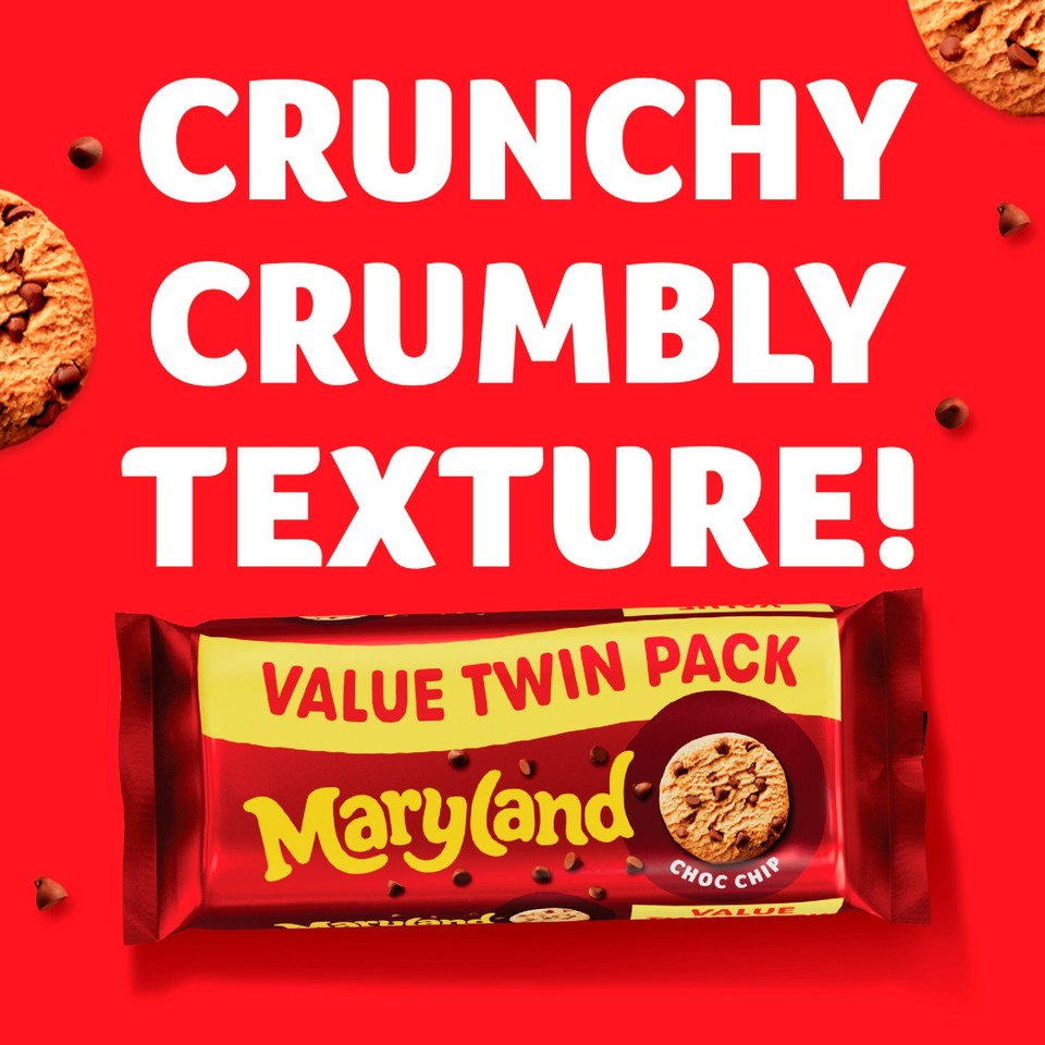 Maryland Cookies Chocolate Chip Twin Pack 400g - Morrisons Online ...