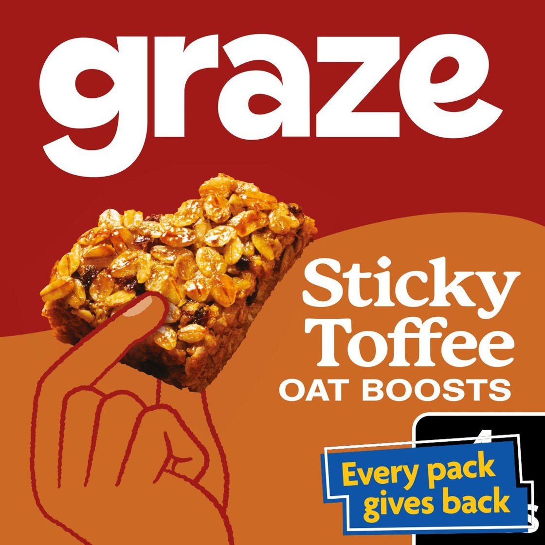 Graze Sticky Toffee Oat Boost Flapjack Snack Bars 4 x 30g - Morrisons ...