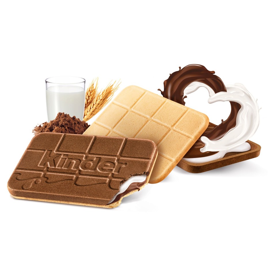 Kinder Cards Chocolate and Milk Wafer Biscuit Multipack - Morrisons ...