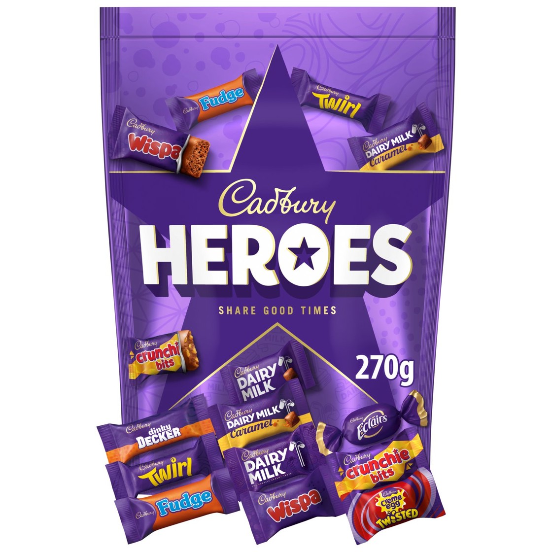 Cadbury Heroes Chocolate Pouch 270g - Morrisons Online Groceries & Offers