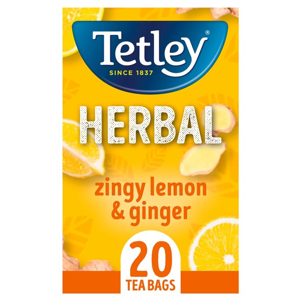 Tetley Lemon & Ginger Tea Bags - Morrisons Online Groceries & Offers