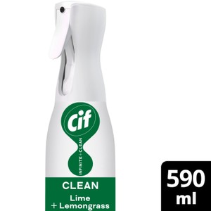 Cif Infinite Clean All in One Lime & Lemongrass Cleaner Spray 590ml ...