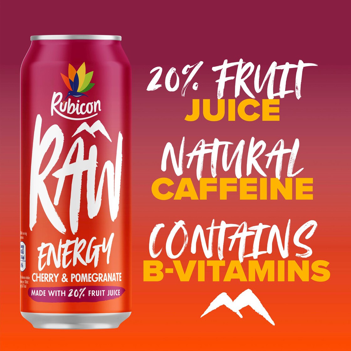 Rubicon Raw Energy Cherry & Pomegranate - Morrisons Online Groceries ...