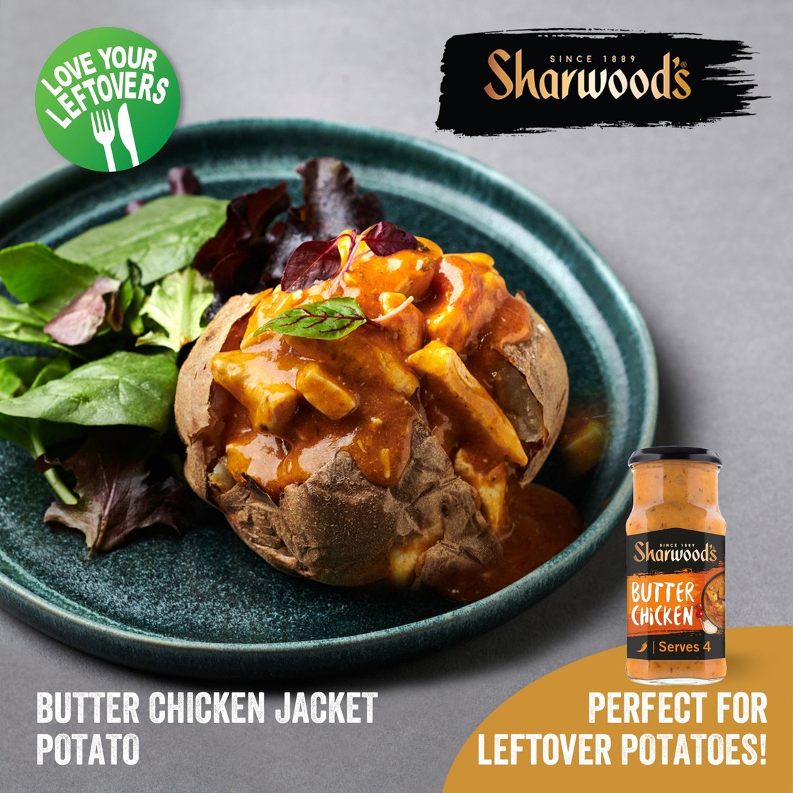 Sharwood's Indian Butter Chicken Mild Curry Cooking Sauce 420g ...