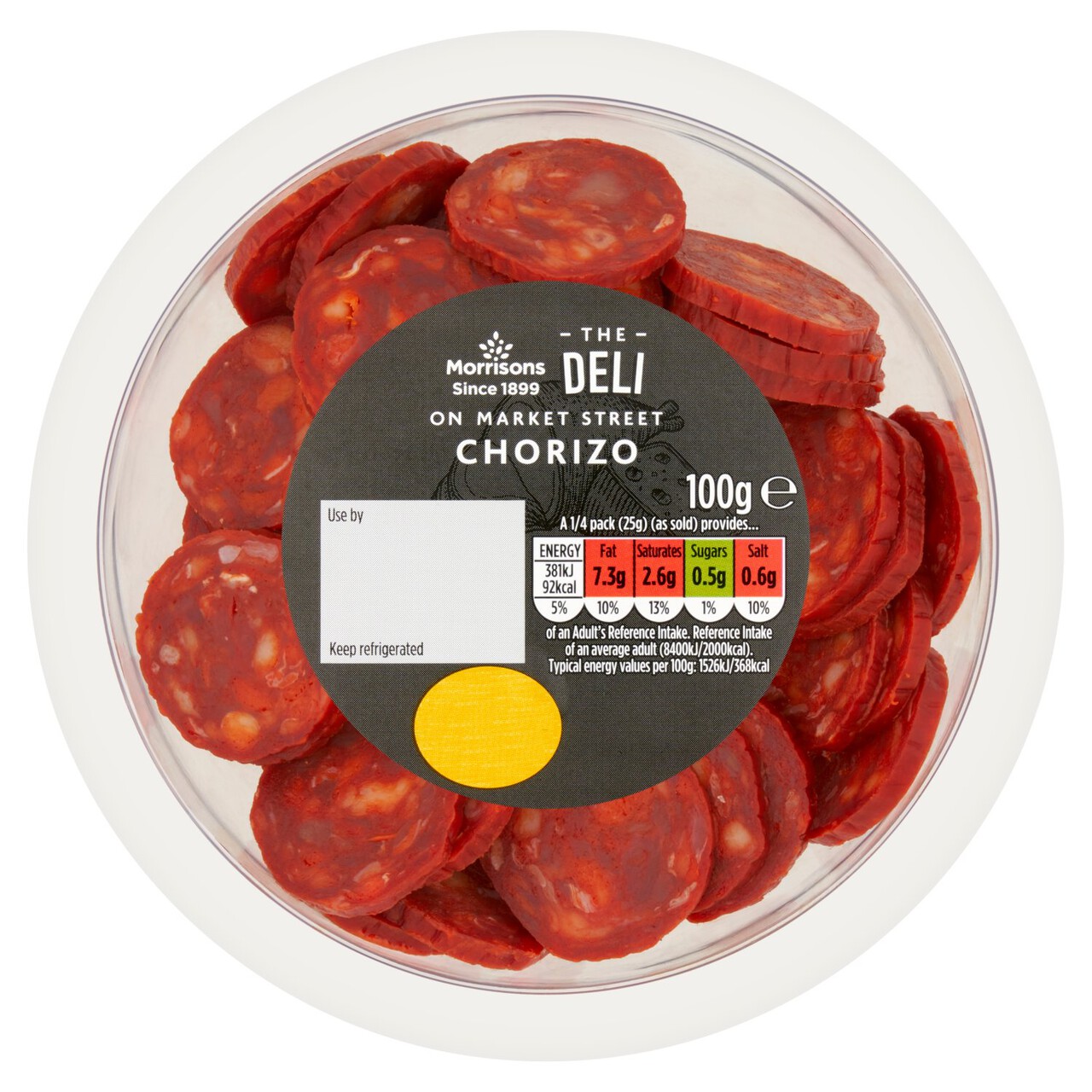 Morrisons Deli Chorizo 100g - Morrisons Online Groceries & Offers