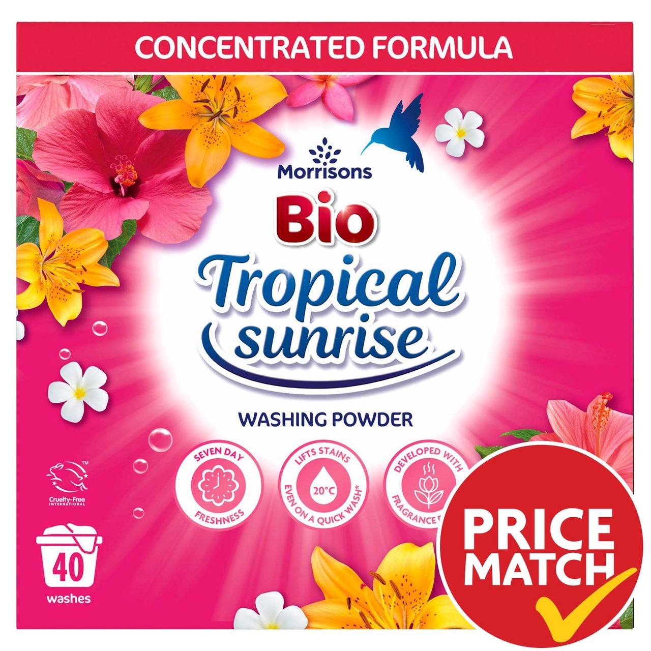 Morrisons Bio Tropical Laundry Powder 40 Washes - Morrisons Online ...