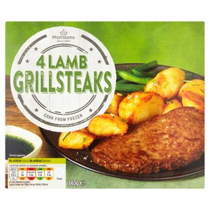 Morrisons 4 Lamb GrillSteaks 340g - Morrisons Online Groceries & Offers