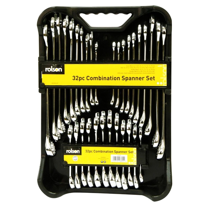 32pc Spanner Set CRV Polished - Morrisons Online Groceries & Offers