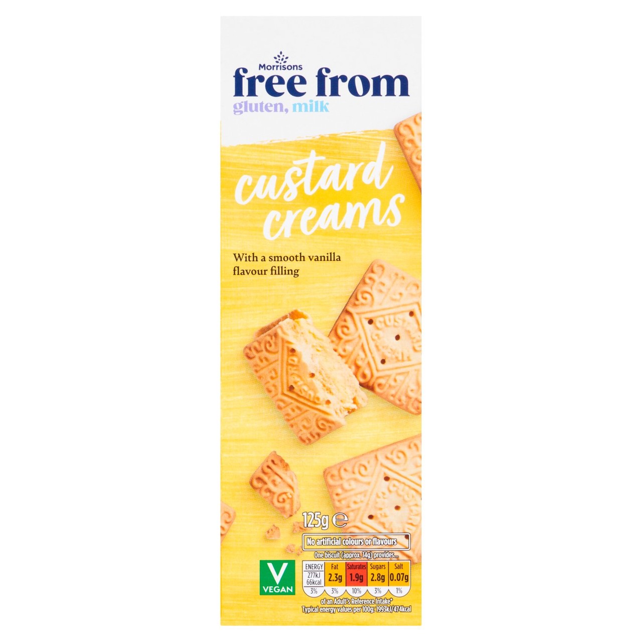 Morrisons Free From Custard Creams - Morrisons Online Groceries & Offers