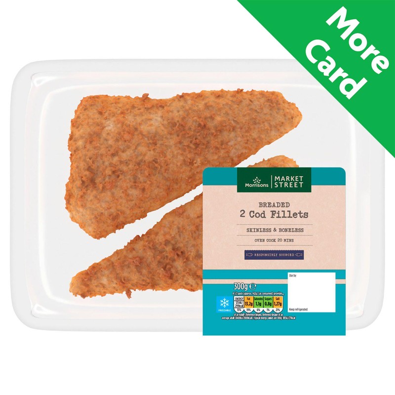 Morrisons Breaded Cod Fillets - Morrisons Online Groceries & Offers