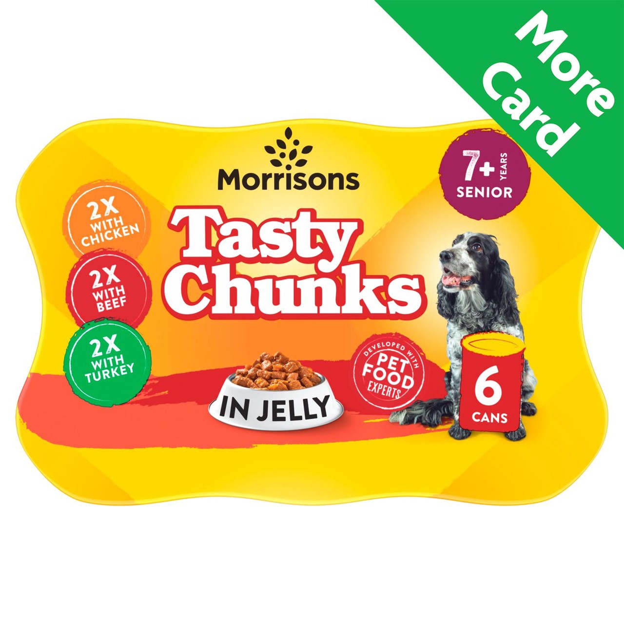 Morrisons Senior Dog Food Meat Chunks In Jelly - Morrisons Online ...