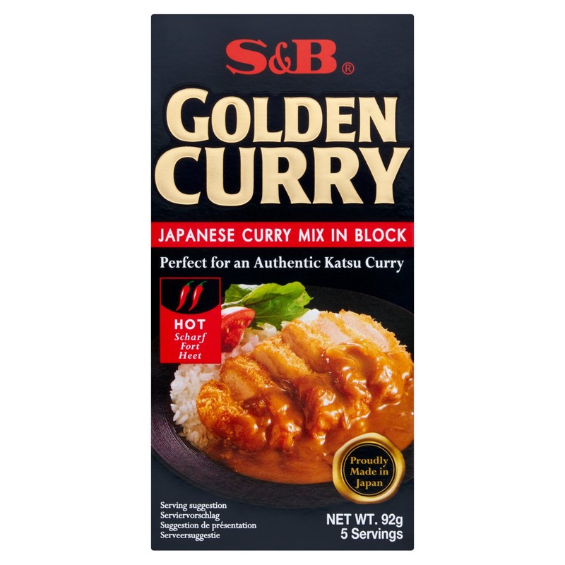 S&B Golden Katsu Curry Sauce Mix Hot - Morrisons Online Groceries & Offers