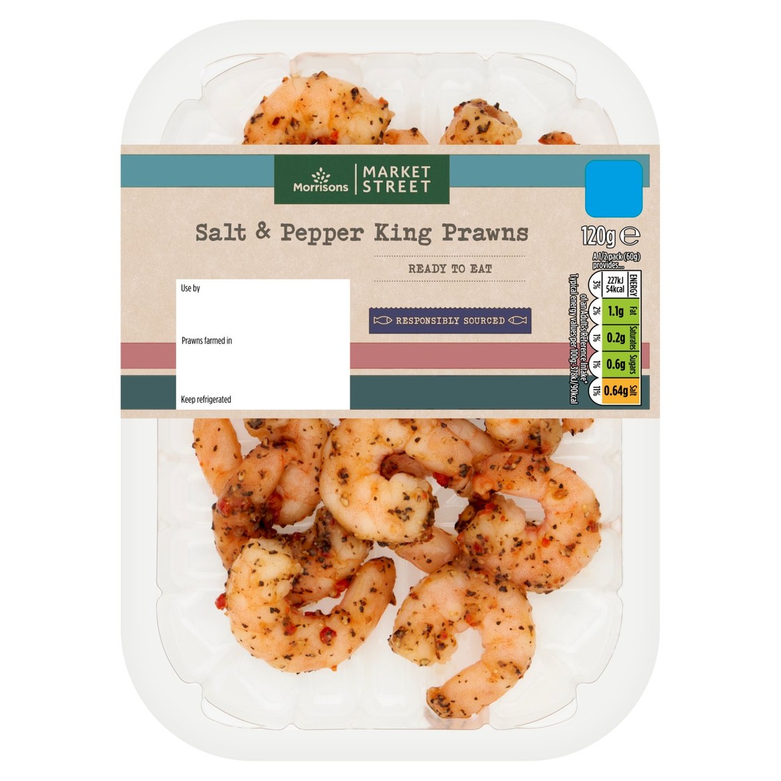 Morrisons Smoked Salt And Pepper King Prawns 120g - Morrisons Online ...