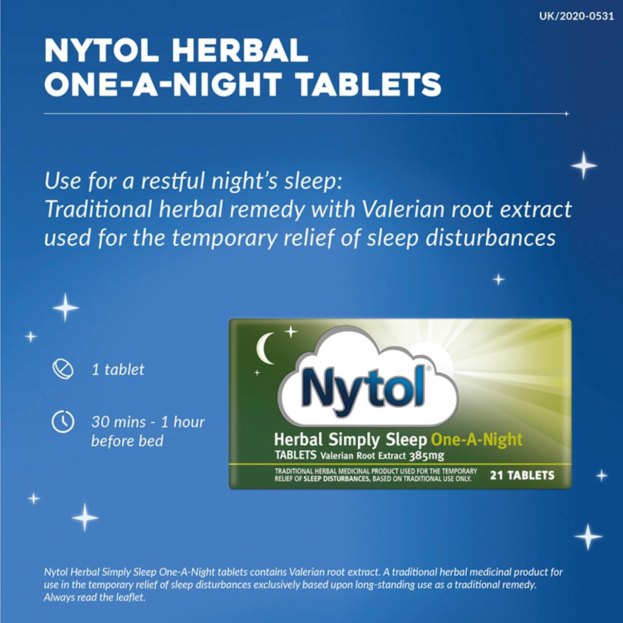 Nytol Simply Sleep Herbal One A Night Tablets - Morrisons Online ...