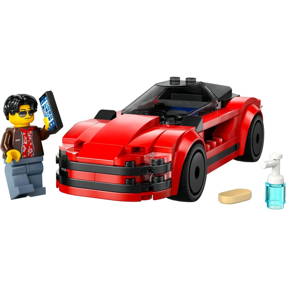 LEGO City Red Sports Car Toy Vehicle Set 60448 - Morrisons Online ...