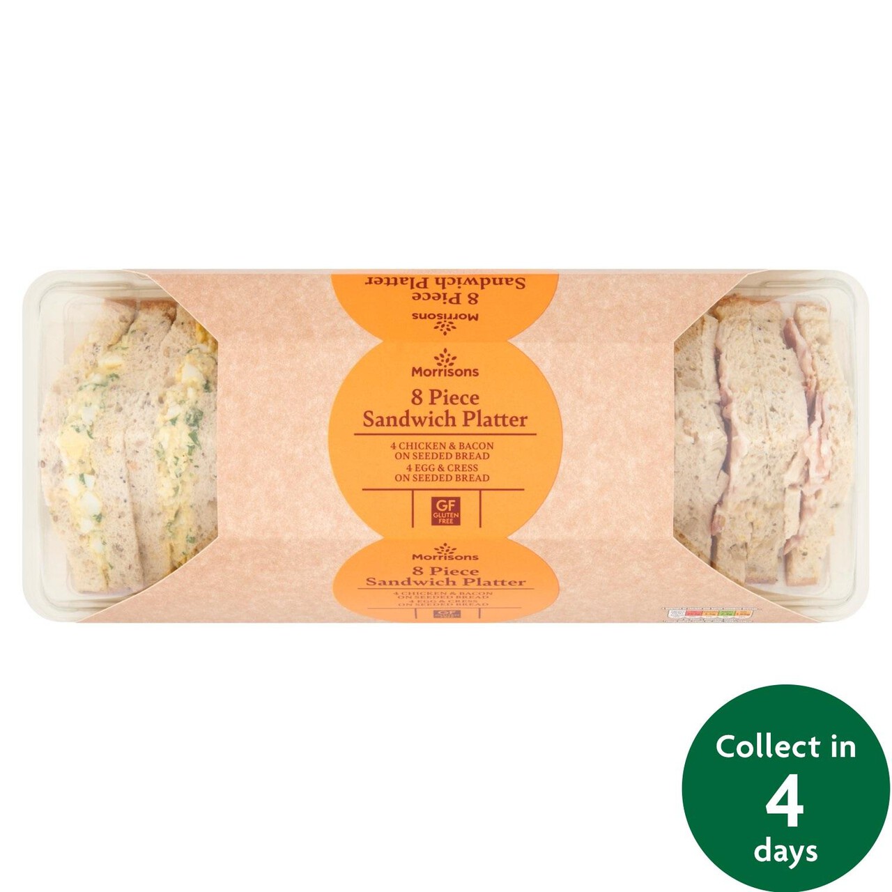 FTO Gluten Free Sandwich Platter (8 Pieces) - Eat On Same Day ...