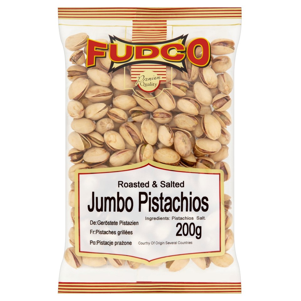 Fudco Roasted & Salted Jumbo Pistachios - Morrisons Online Groceries ...