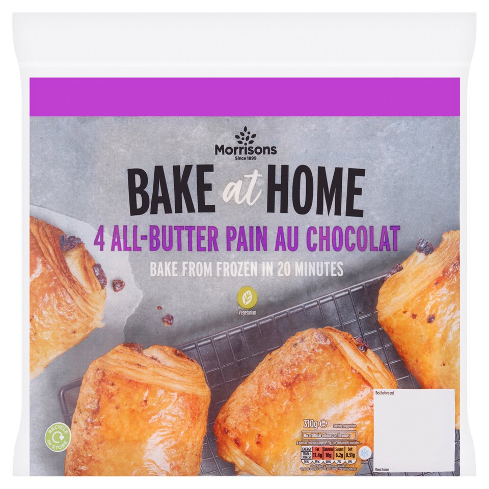 Morrisons Bake at Home Pain au Chocolat - Morrisons Online Groceries ...