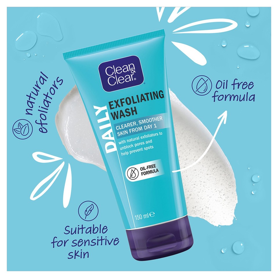 Clean & Clear Exfoliating Daily Wash - Morrisons Online Groceries & Offers