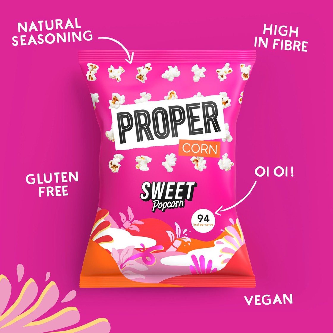 Proper Corn Sweet Popcorn 90g - Morrisons Online Groceries & Offers