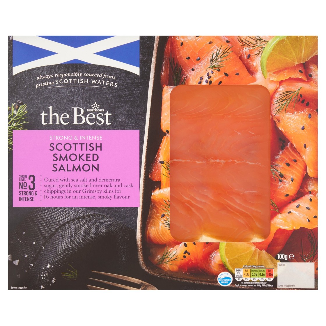 Morrisons The Best Strong & Intense Smoked Scottish Salmon - Morrisons ...