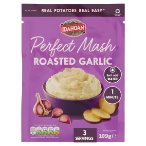 Idahoan Perfect Mash Roasted Garlic (109g) - Morrisons Online Groceries ...