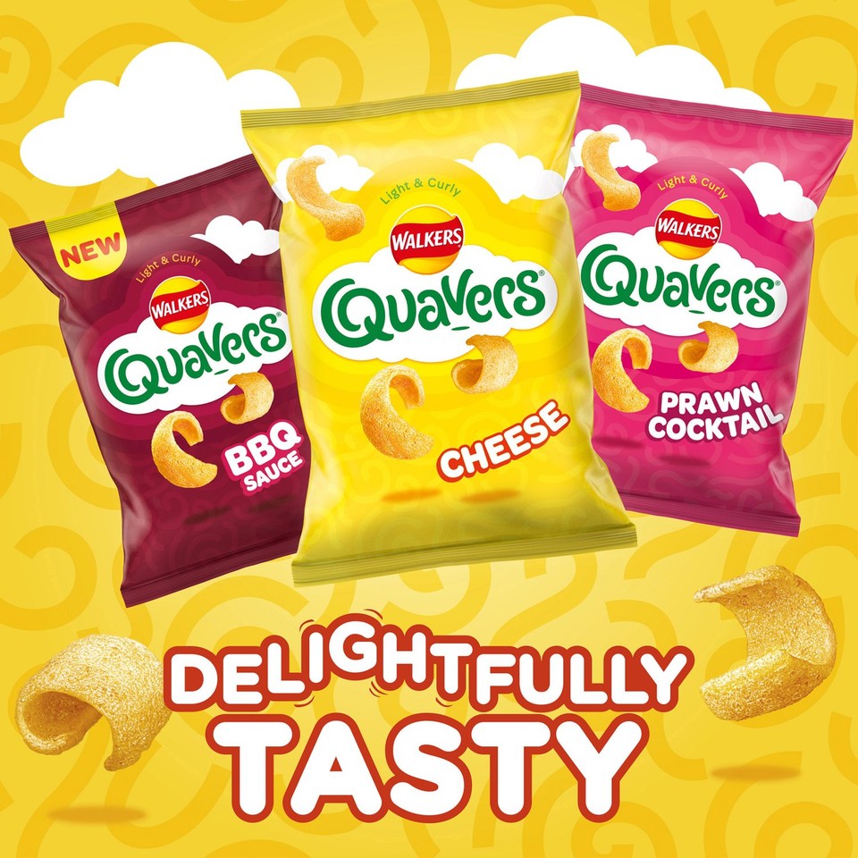Walkers Quavers Variety Multipack Snacks Crisps - Morrisons Online ...