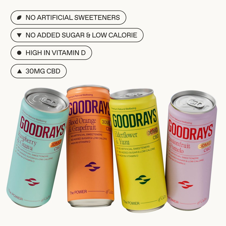 Goodrays Cbd Infused Sparkling Drink Mixed - Morrisons Online Groceries ...
