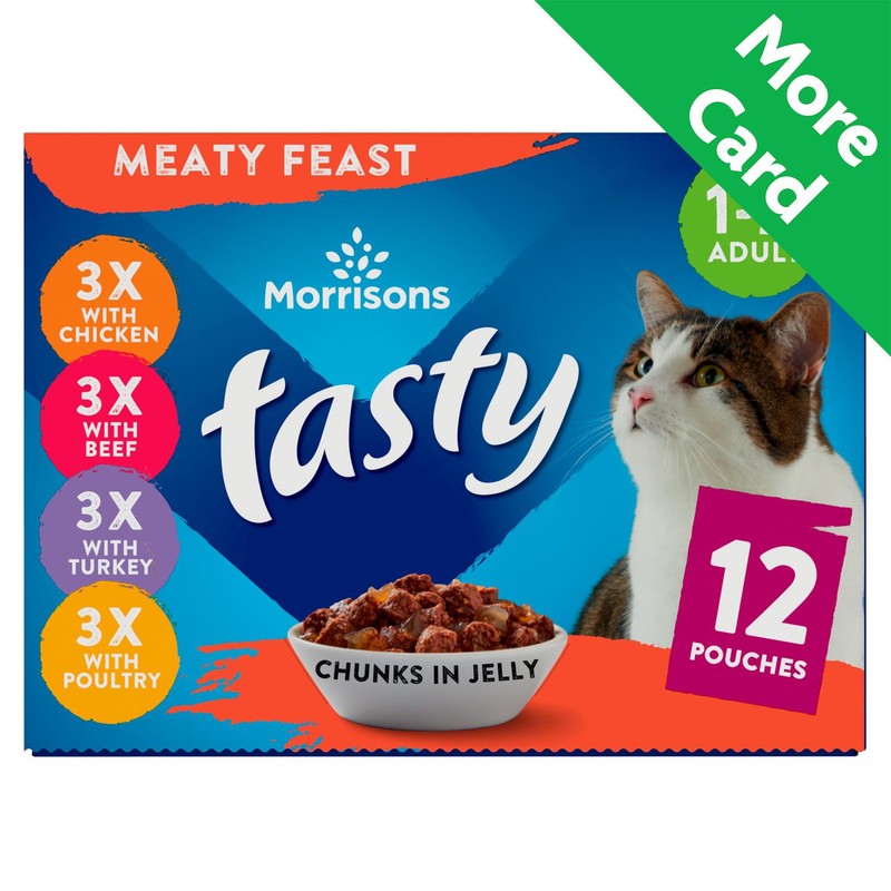Morrisons Complete Cat Food Meat Selection In Jelly Pouches - Morrisons ...