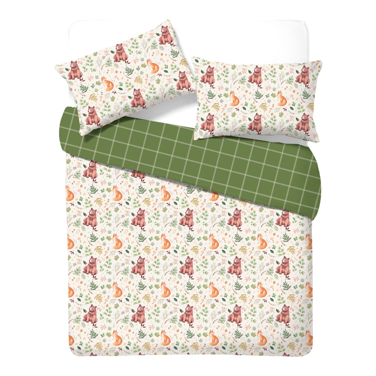 Nutmeg Home Easy Care Woodland Escape Duvet Set King - Morrisons Online ...