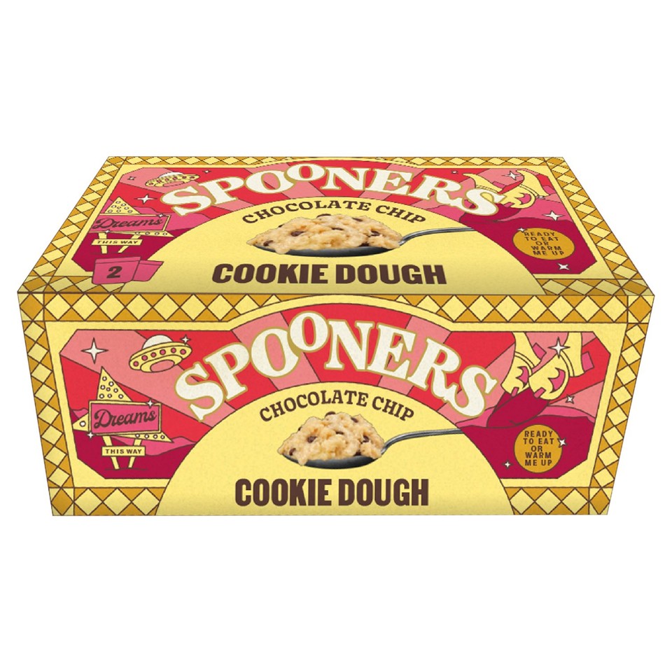 Spooners Ready To Eat Choc Chip Cookie Dough 2x75g - Morrisons Online ...
