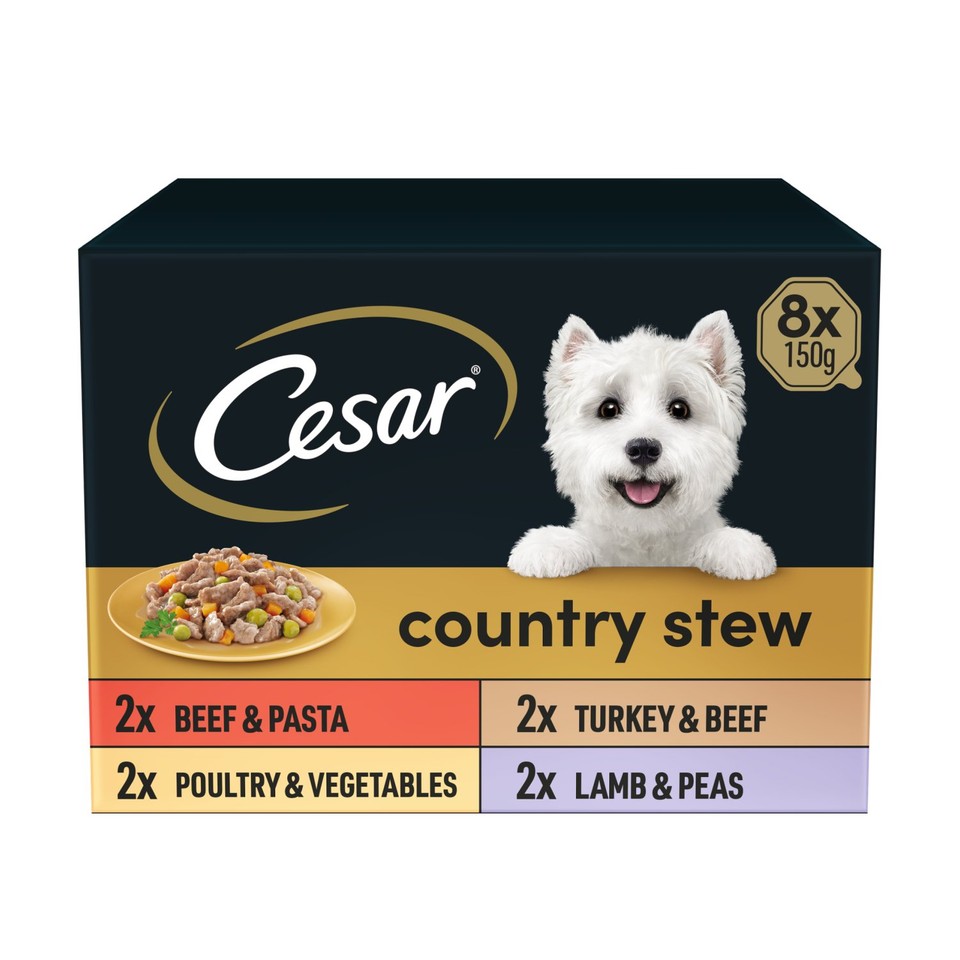 Cesar Country Stew Adult Wet Dog Food Trays Special Selection ...