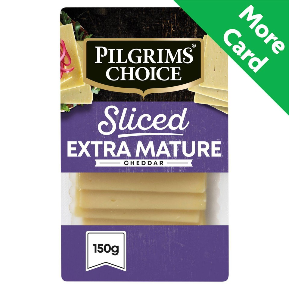 Pilgrims Choice Sliced Extra Mature Cheddar - Morrisons Online ...