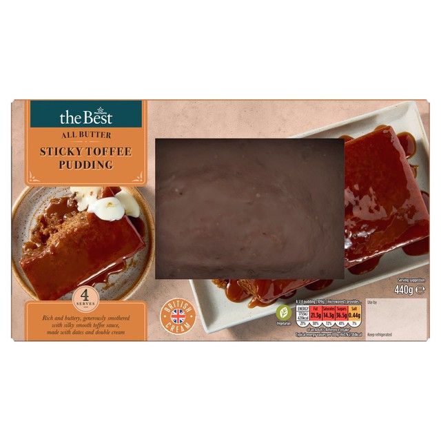 Morrisons The Best All Butter Sticky Toffee Pudding 440g - Morrisons ...