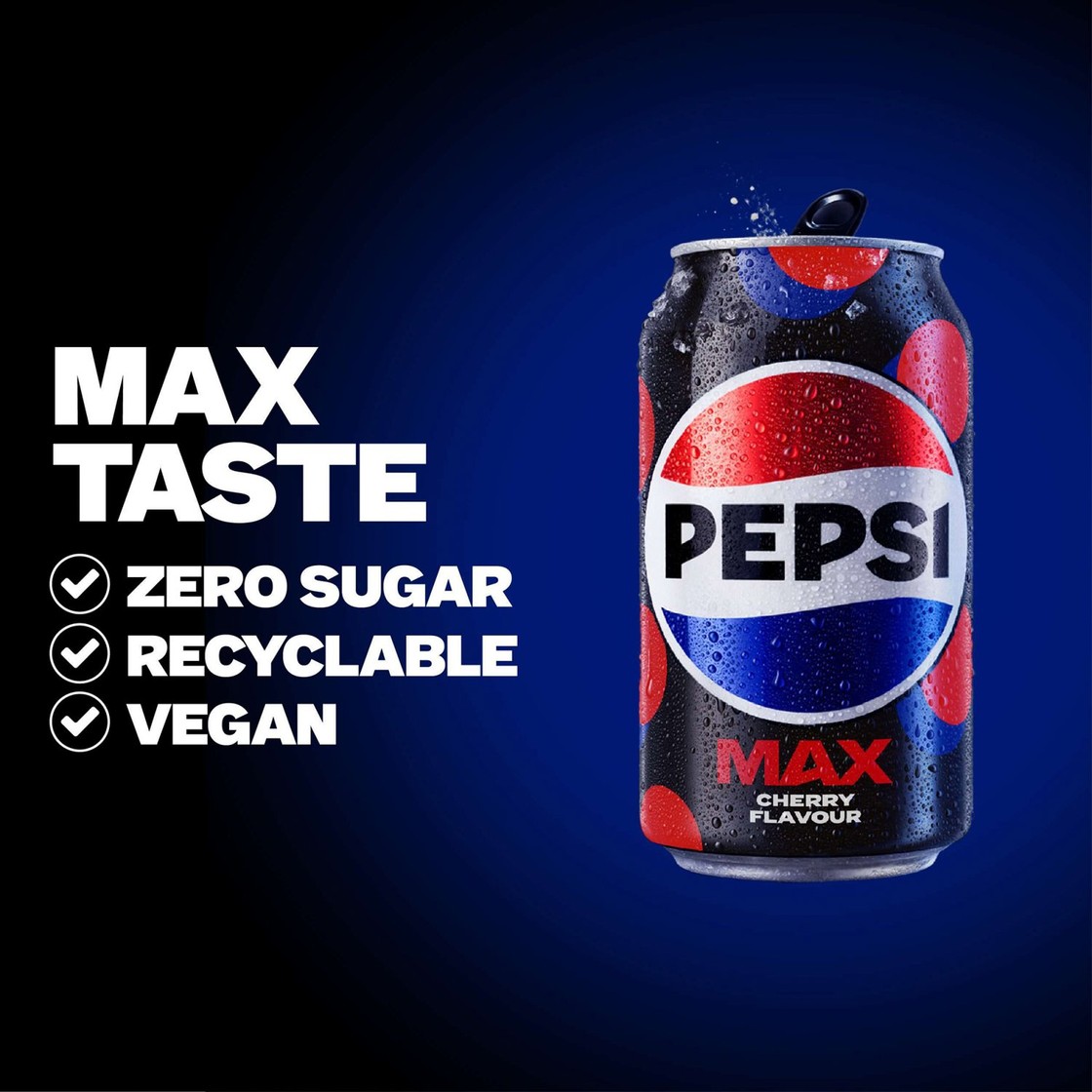Pepsi Max Cherry No Sugar Cola Cans - Morrisons Online Groceries & Offers