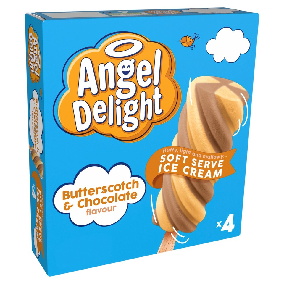 Angel Delight Butterscotch & Chocolate Ice Cream Sticks - Morrisons ...